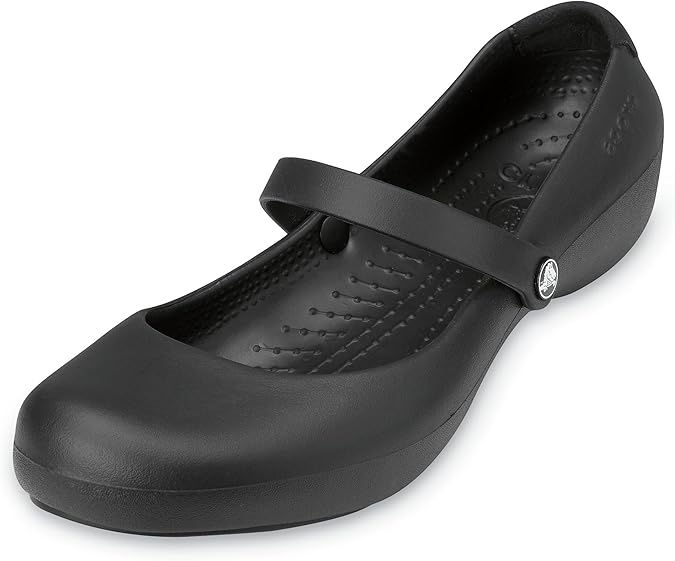 Amazon.com | Crocs Women's Alice Work Flat | Women's Flats | Work Shoes ...