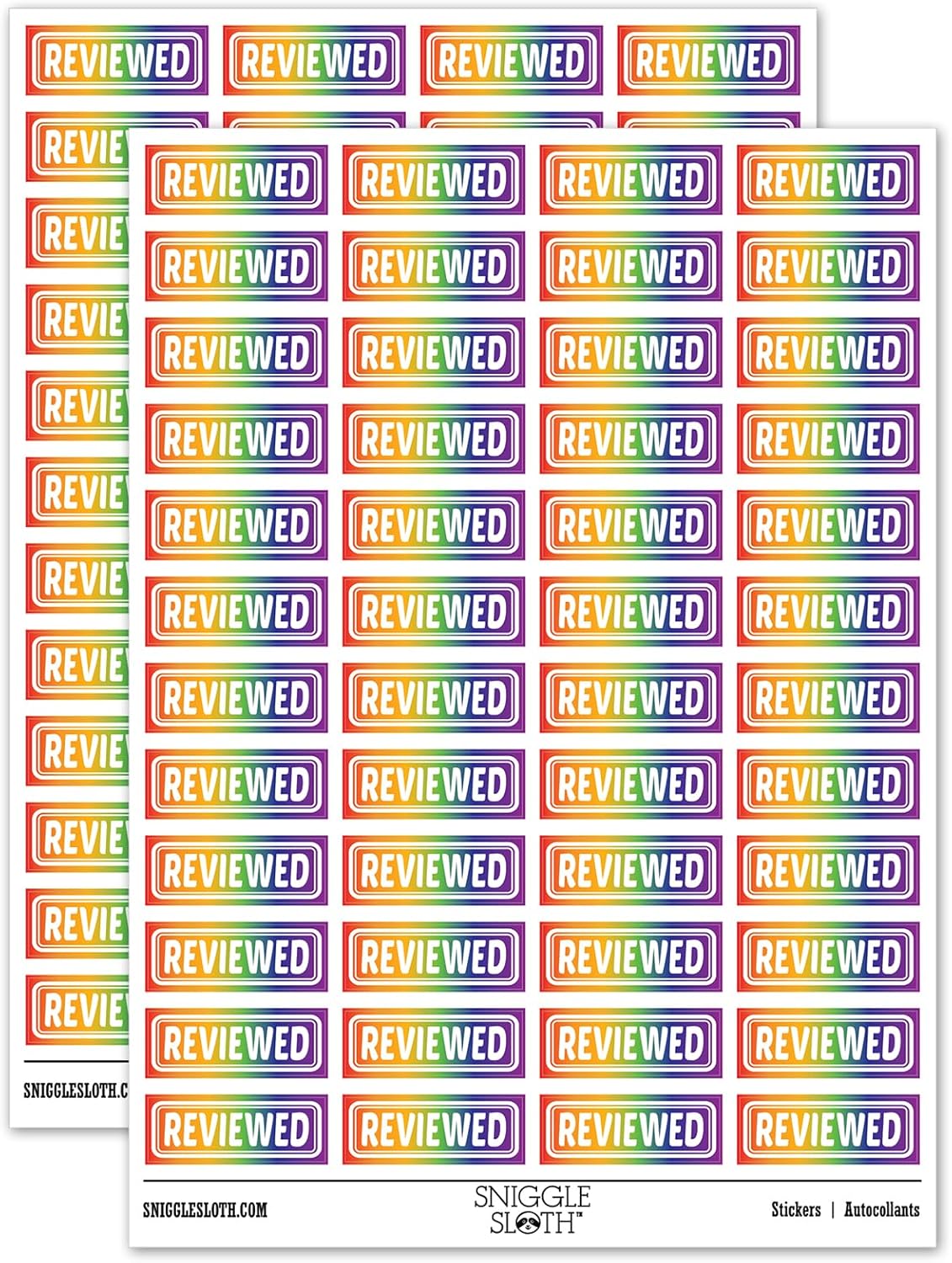 Amazon.com: Reviewed Double Border Sticker Pack - Gloss Finish - Mini 1 ...