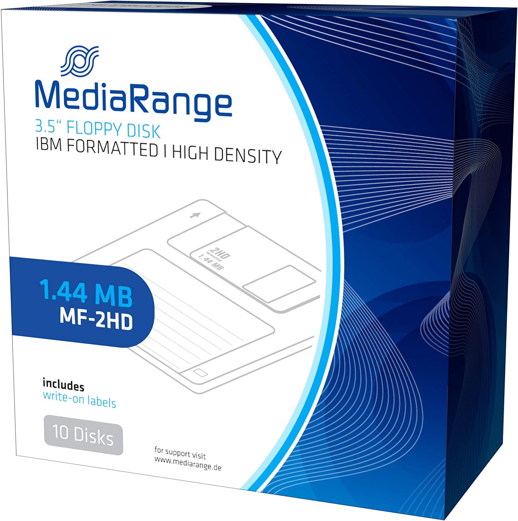 MediaRange MR200 3.5 Disk MF2HD(10) 1.44MB formatted : Amazon.co.uk ...