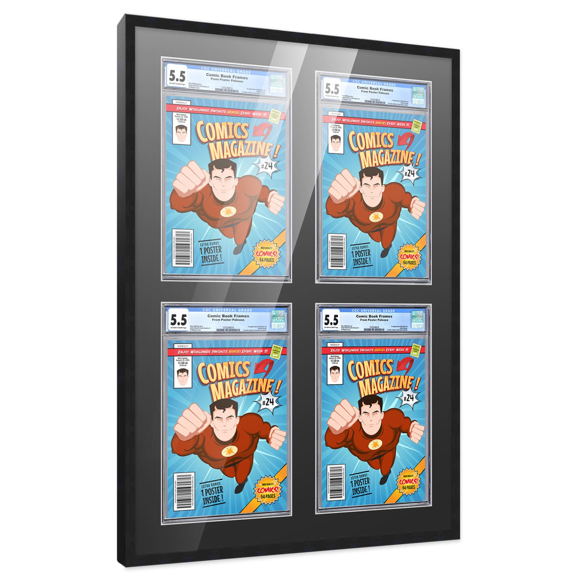 Amazon.com - Poster Palooza Comic Book Frame Wall Display with Mat for ...