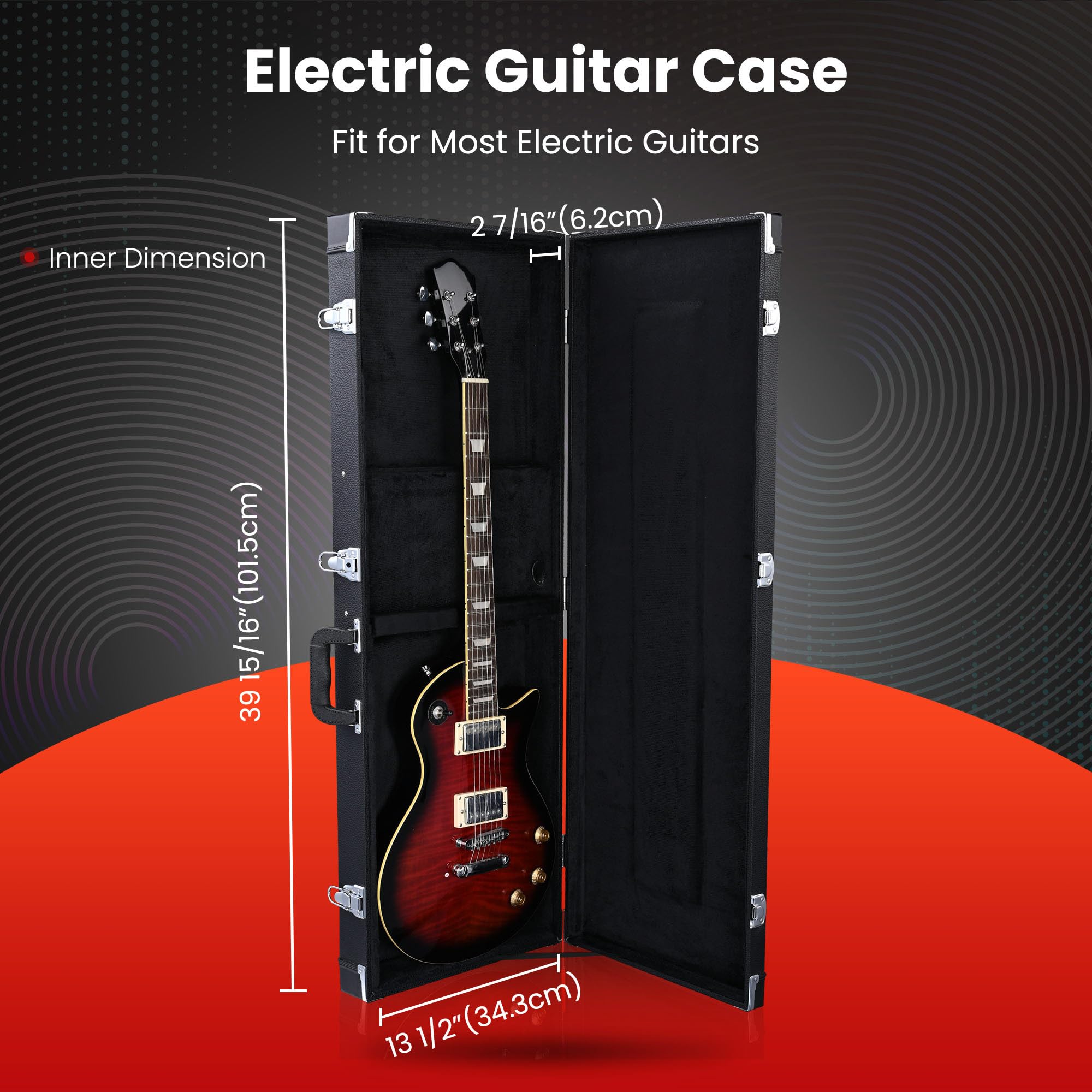 Snapklik.com : AW Universal Rectangular Electric Guitar Hard Case