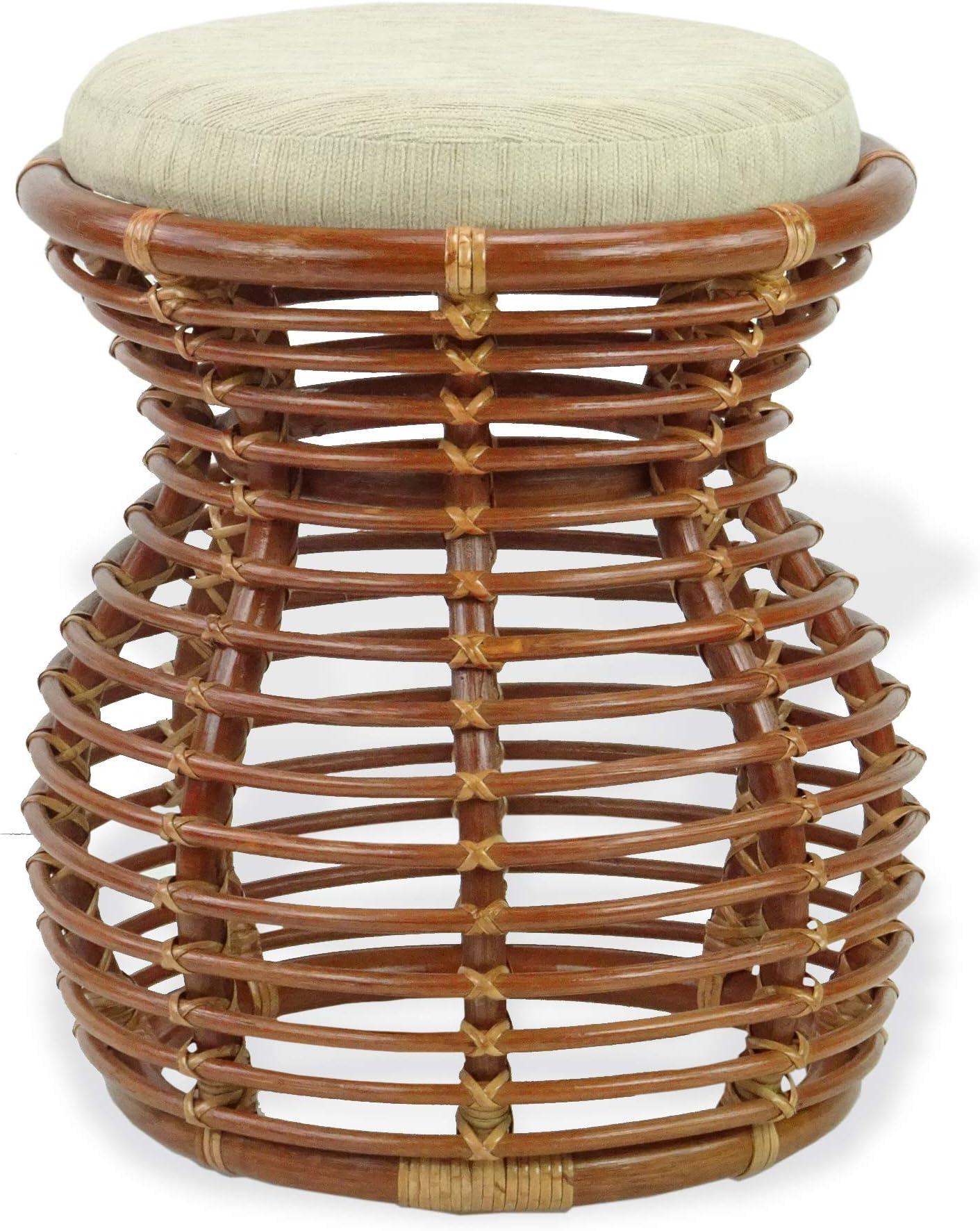 Amazon.com: Pier Handmade Rattan Wicker Vanity Bedroom Stool Fully ...