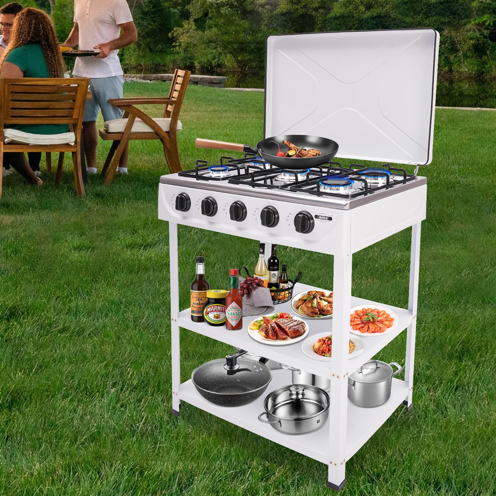 Outdoor Natural Gas Stove Mont Alpi Original Series 8 Ft Natural Gas