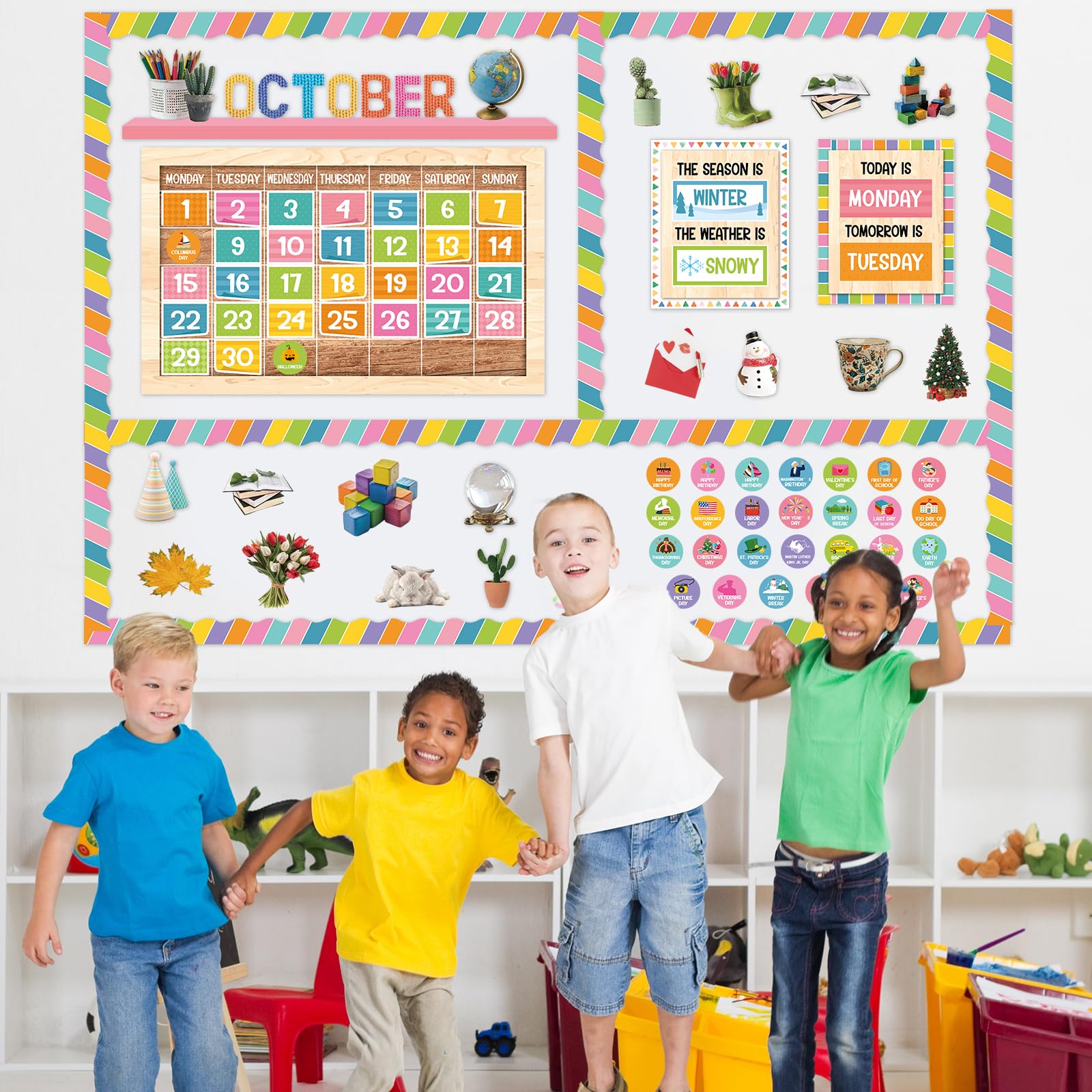 Hadley Designs Set, Bulletin Board, Pocket Chart Calendar ... - TPT ...