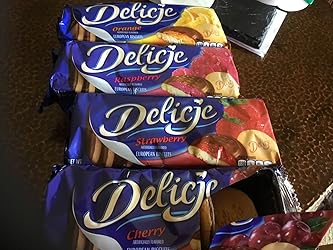 Amazon.com: Delicje Variety Pack European Biscuits Strawberry, Orange ...