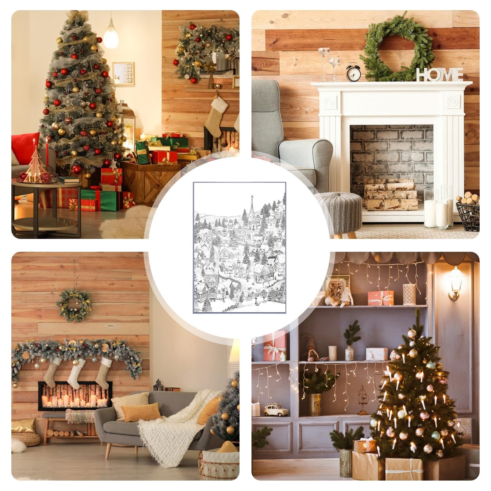 Lighted Christmas Murals The Holiday Aisle® Christmas Indoor/Outdoor