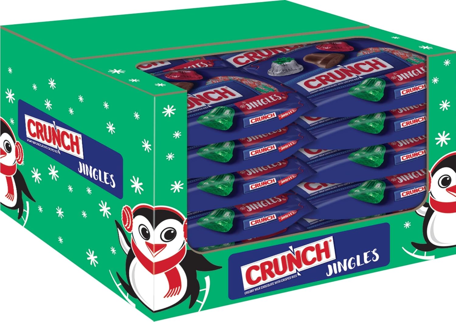 Amazon.com : Crunch 100% Real Milk Chocolate Jingles, Great for Holiday ...