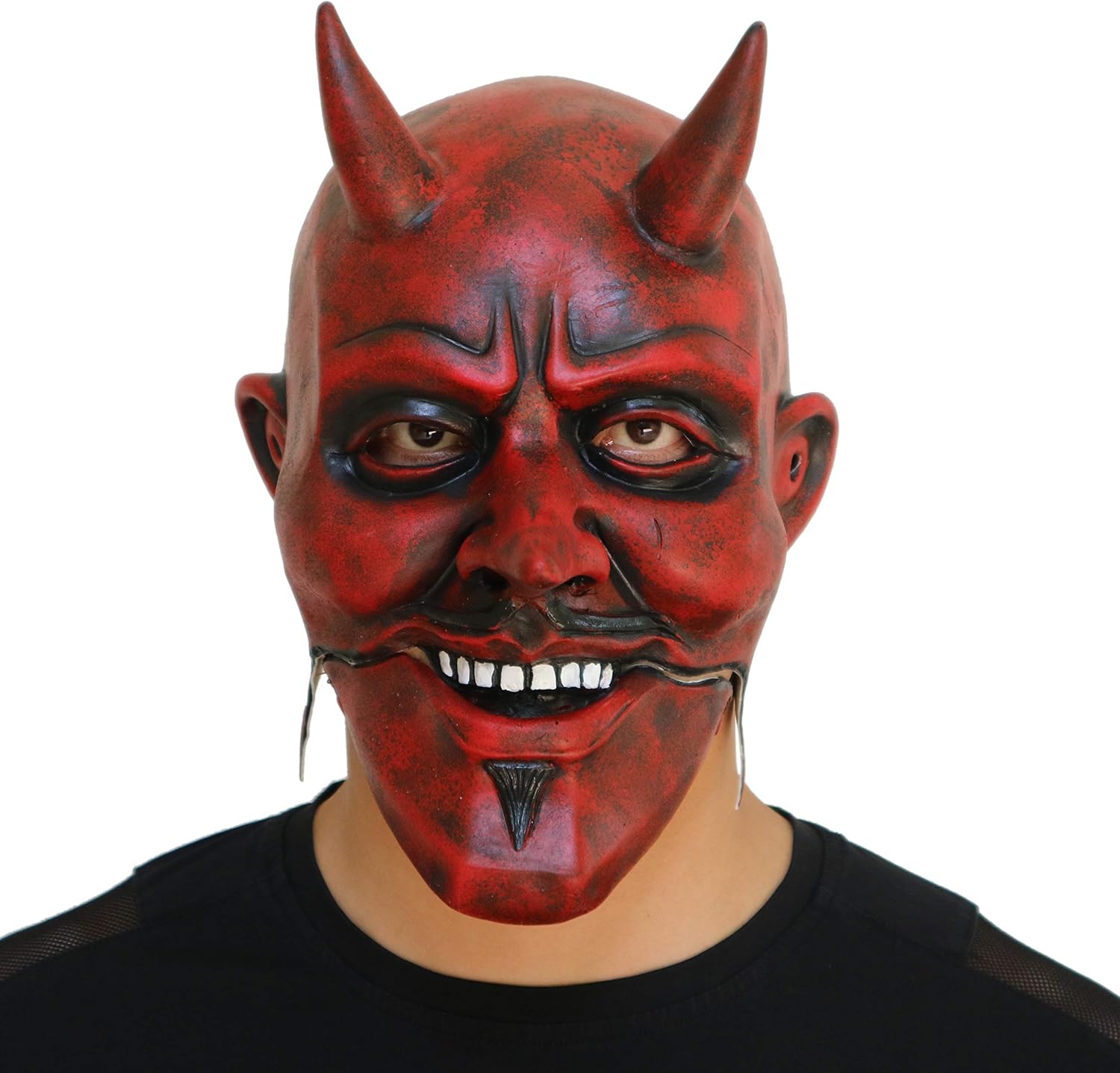 Amazon.com: xiuyou Devil Mask Halloween Scary Clown Mask Horror Demon ...