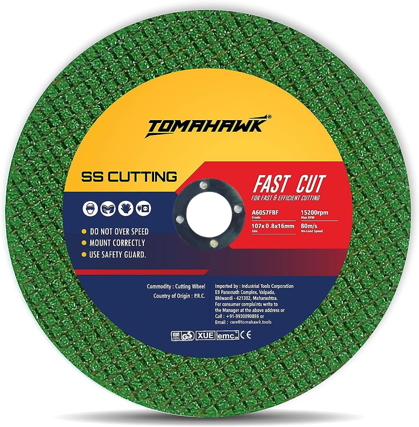 TOMAHAWK® FAST CUT 4-inch Cut Off Wheel – Double Net- for Metal ...