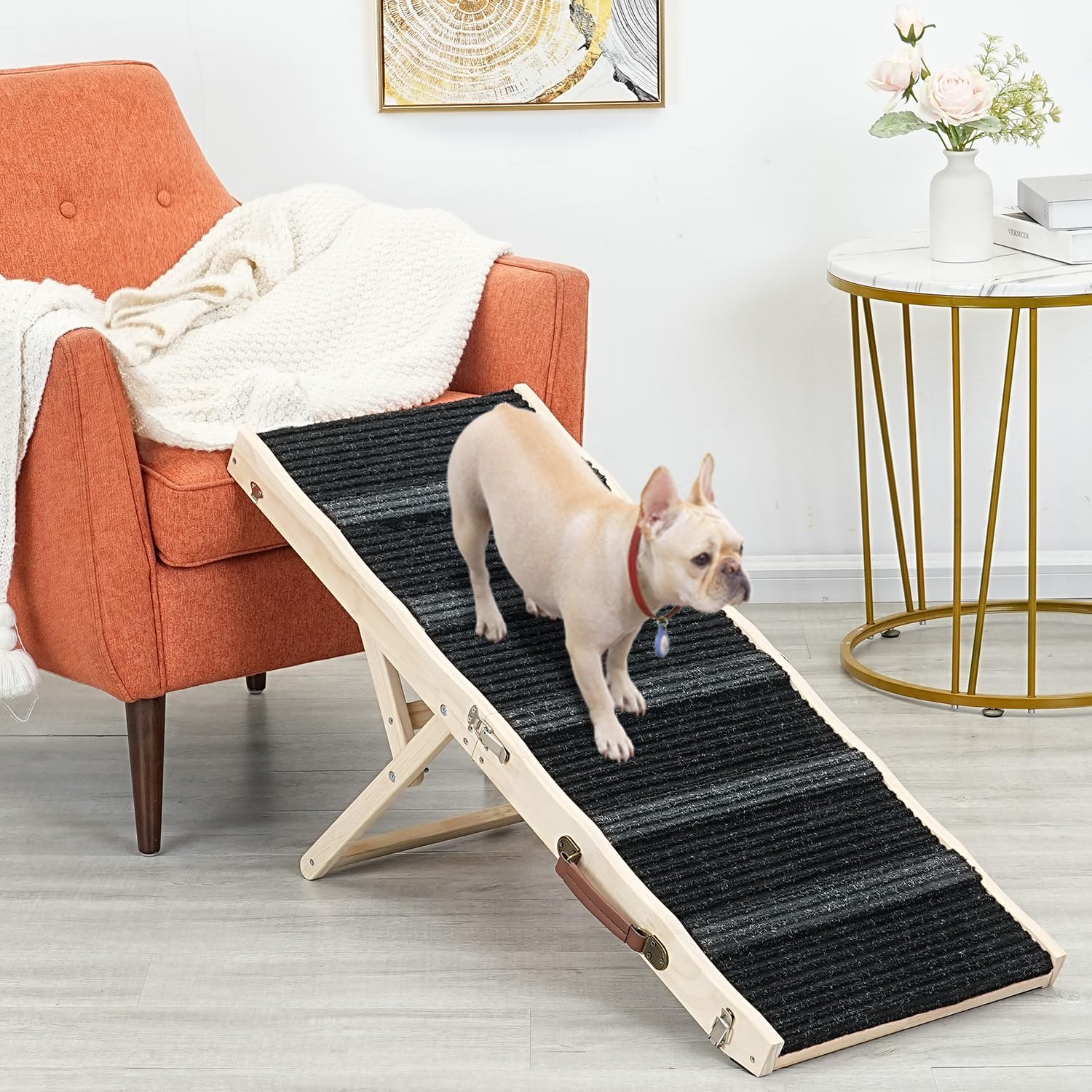 Amazon.com: Dog Ramp for Bed - 34” Length Foldable Ramp for Small Dogs ...