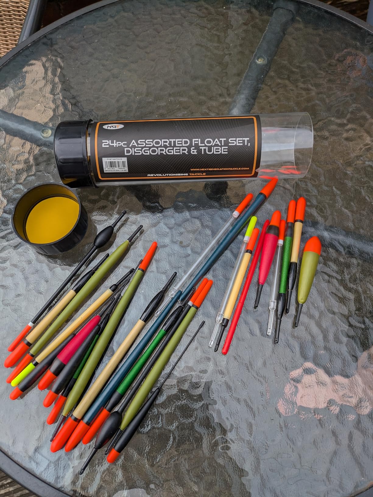 NGT Float Set - 24pc Mixed Float and Accessory Set in Tube, includes ...