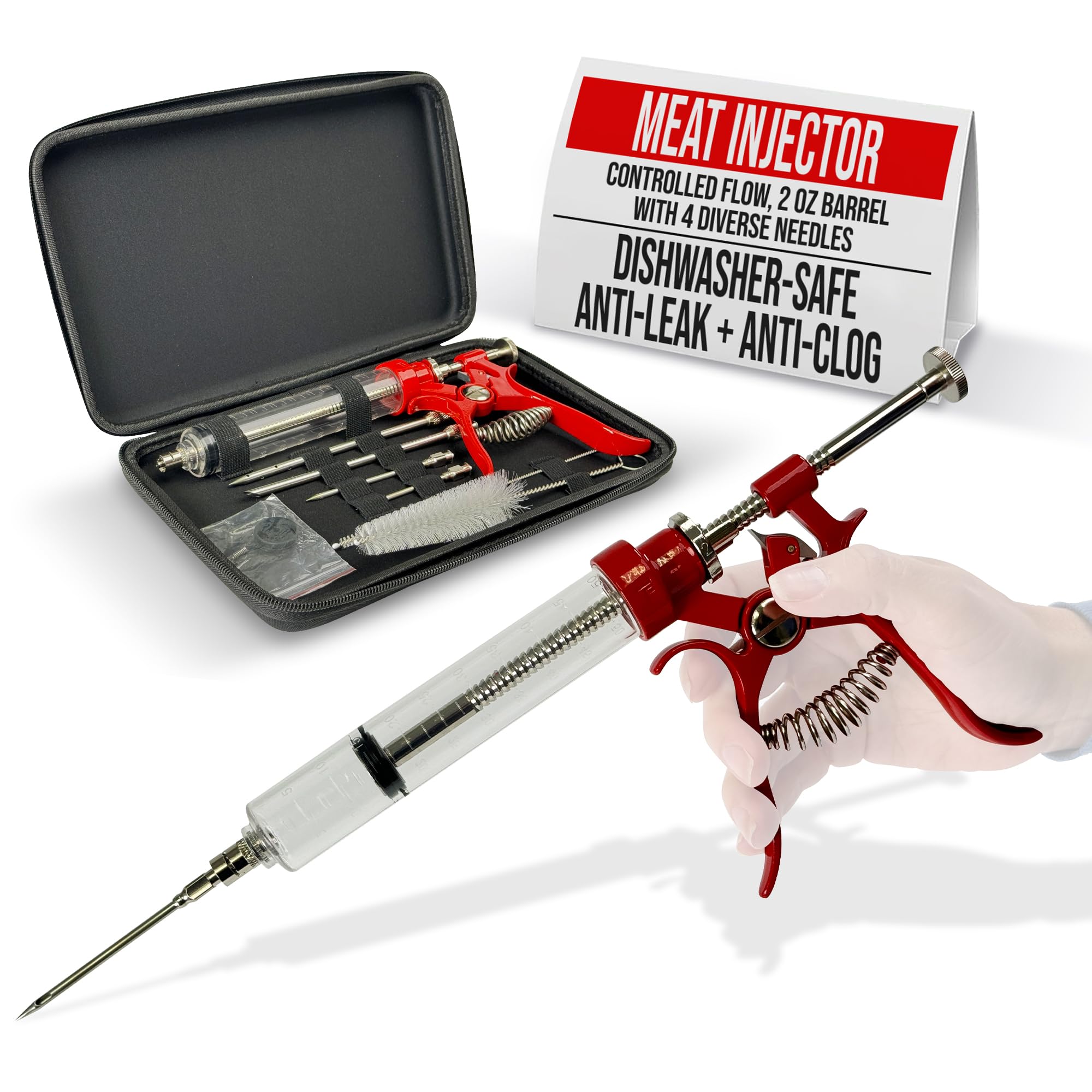 Snapklik.com : Heavy-Duty Meat Injector Syringe Kit Marinade Injector ...