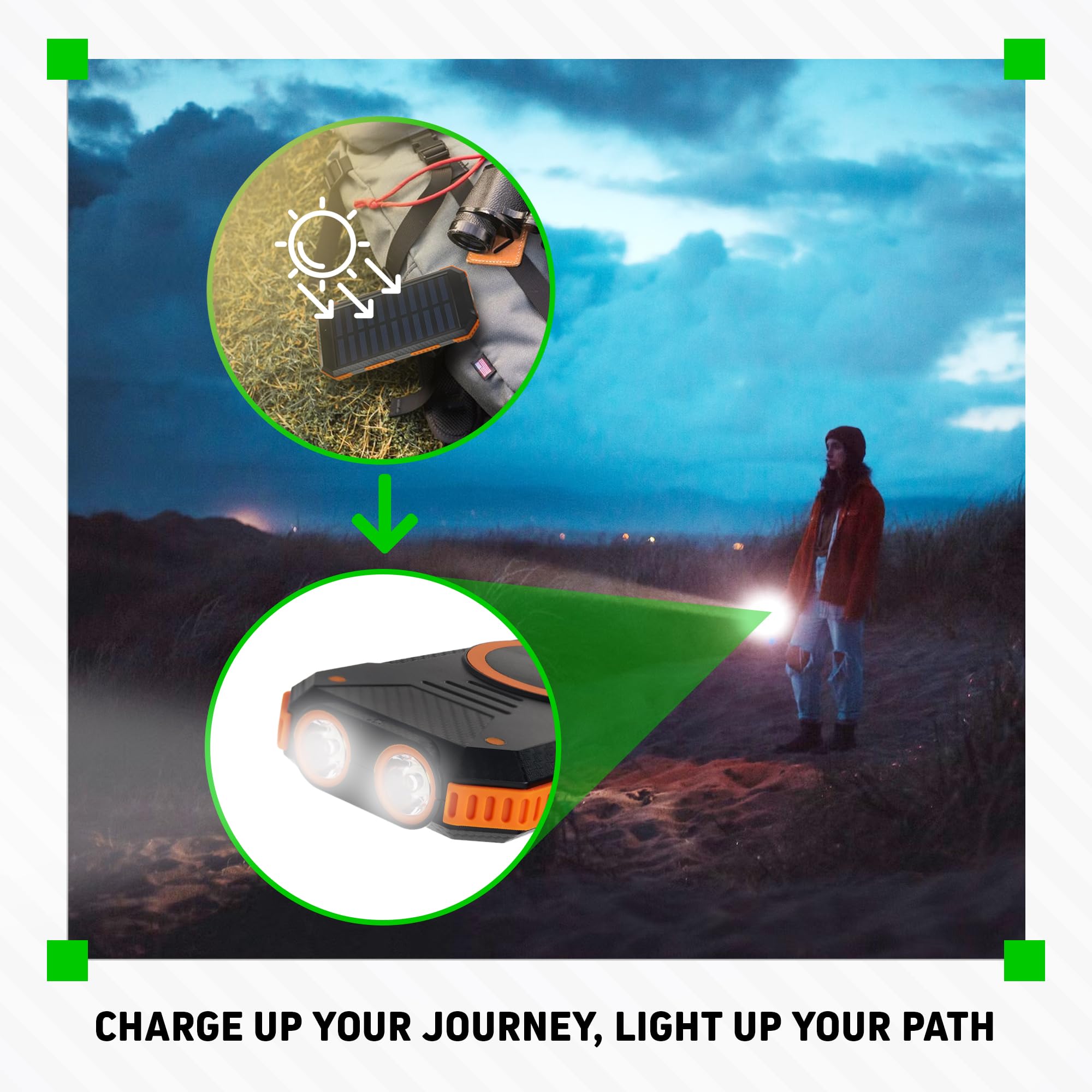 Snapklik.com : ChargeWorx Solar Power Bank