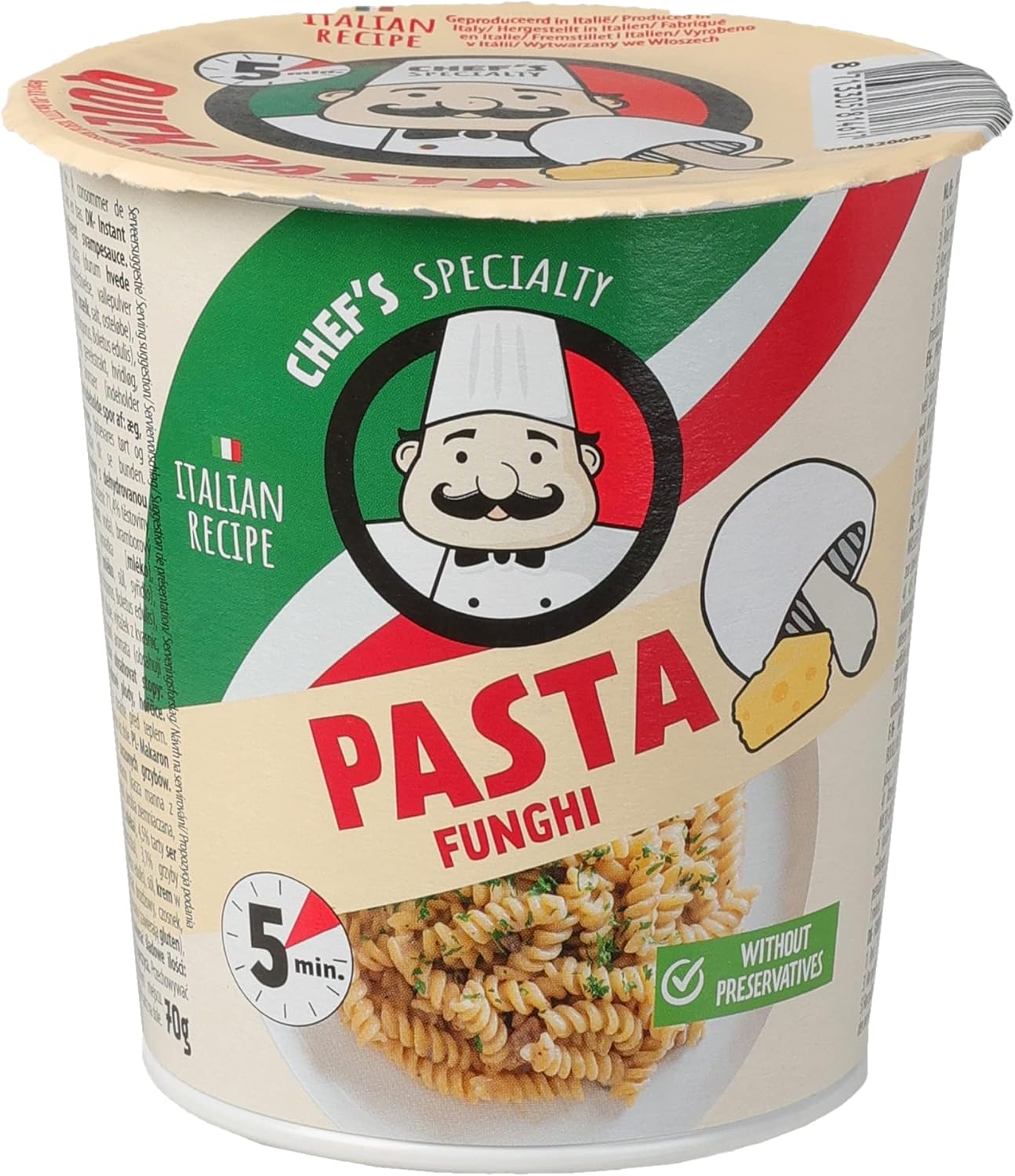 Trixie's Pasta Snack - Quick Pasta - Funghi, Mushroom Sauce - Instant ...