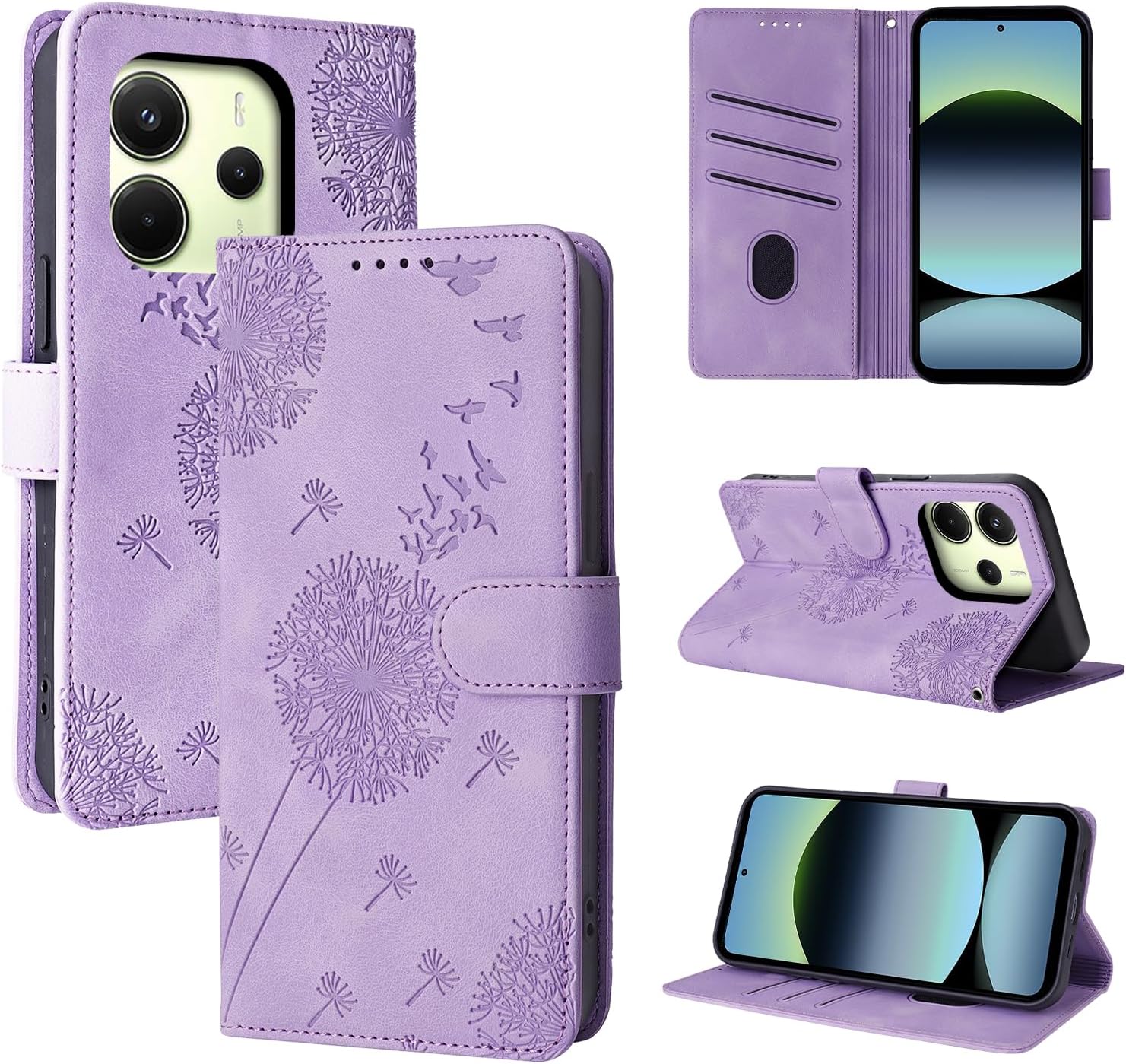 Rostsant Xiaomi Redmi Note 14 4G için cep telefonu kılıfı karahindiba ...