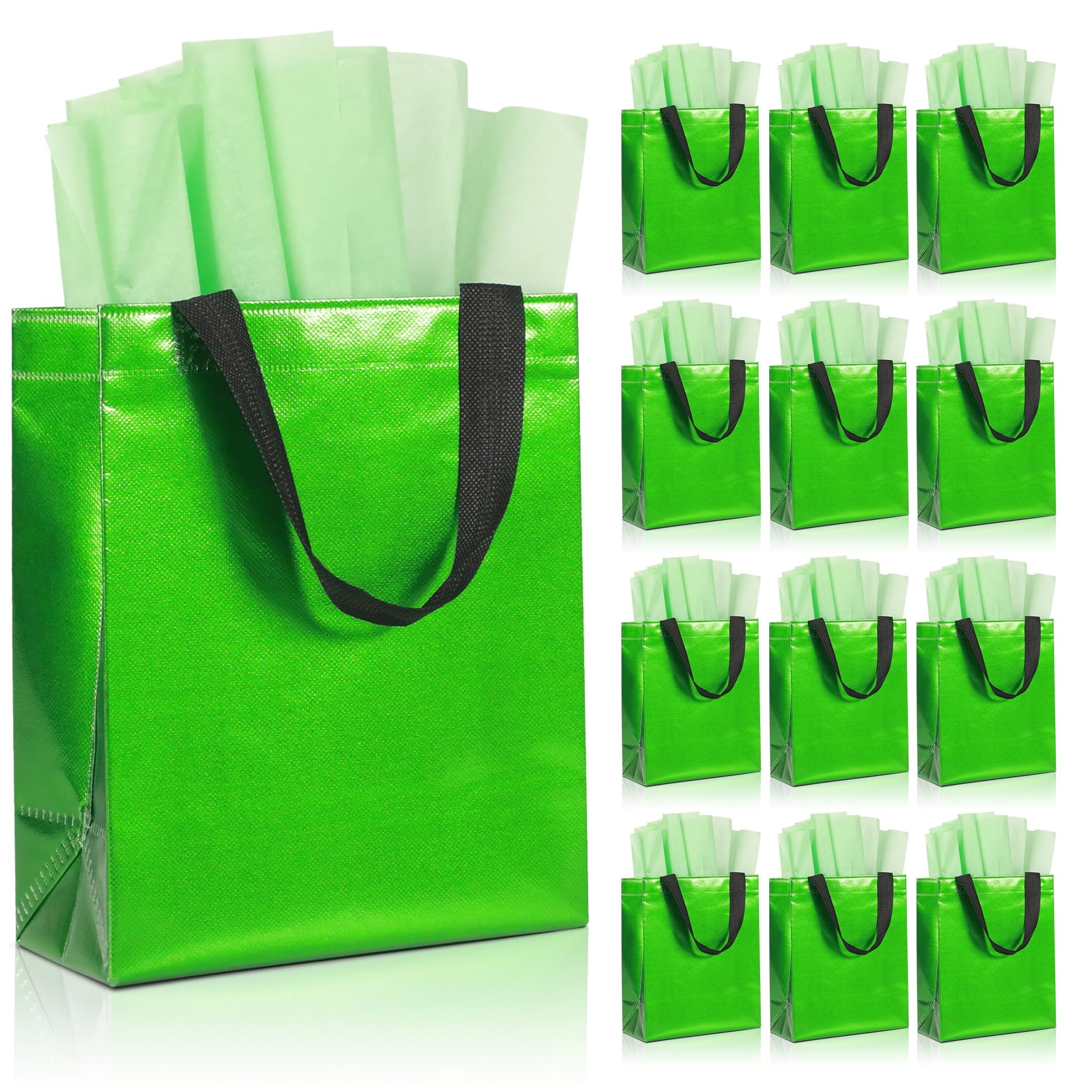 Amazon.com: KeerxunBag 12pcs Reusable Gift Bags（Includes Tissue Paper ...