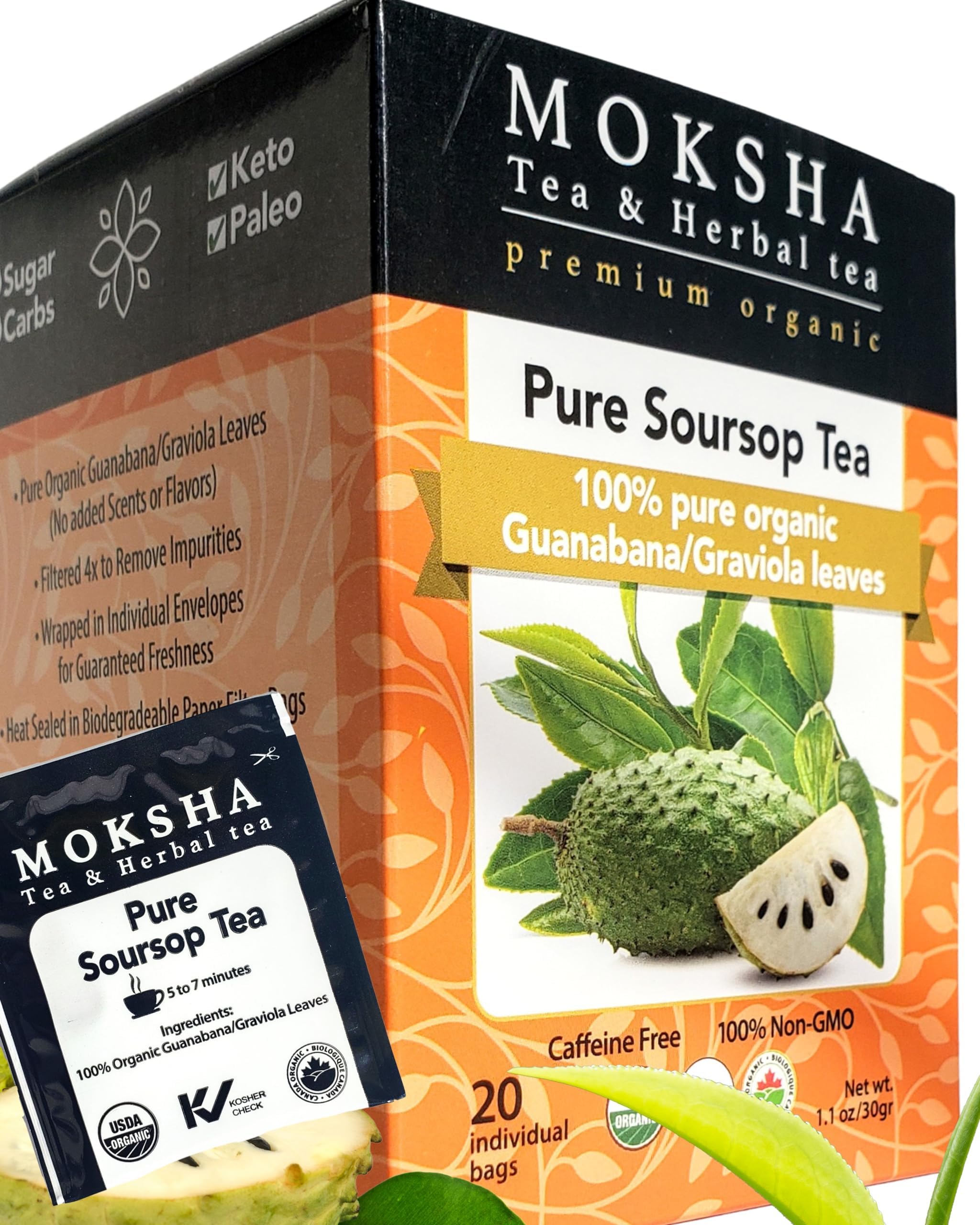 Amazon.com : Lakma Green Tea with Sweet & Soursop - 25 Tea Bags (1 Pack ...