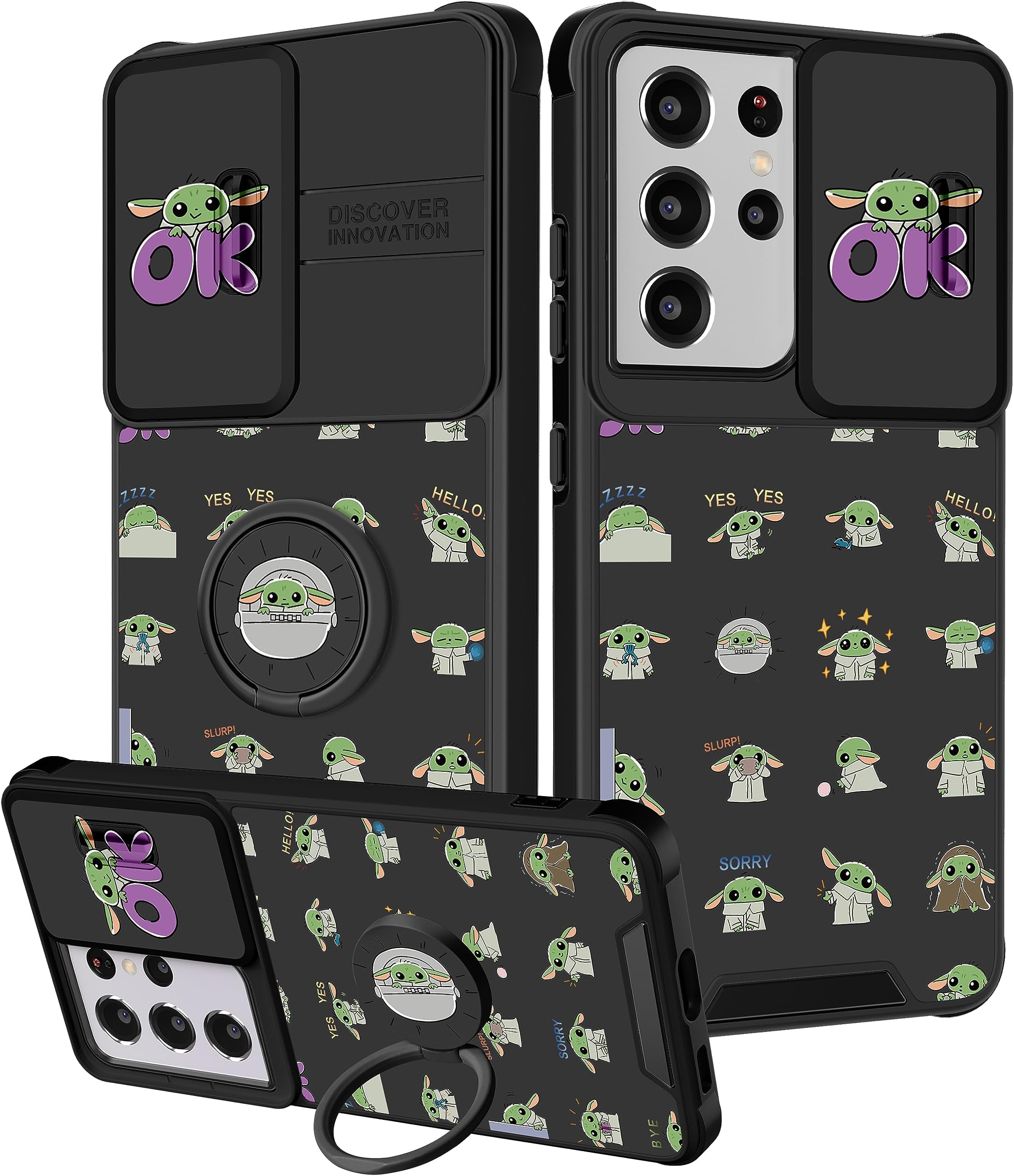 Amazon.com: oqpa for Samsung Galaxy S21 Ultra Case Cute Cartoon S21 ...