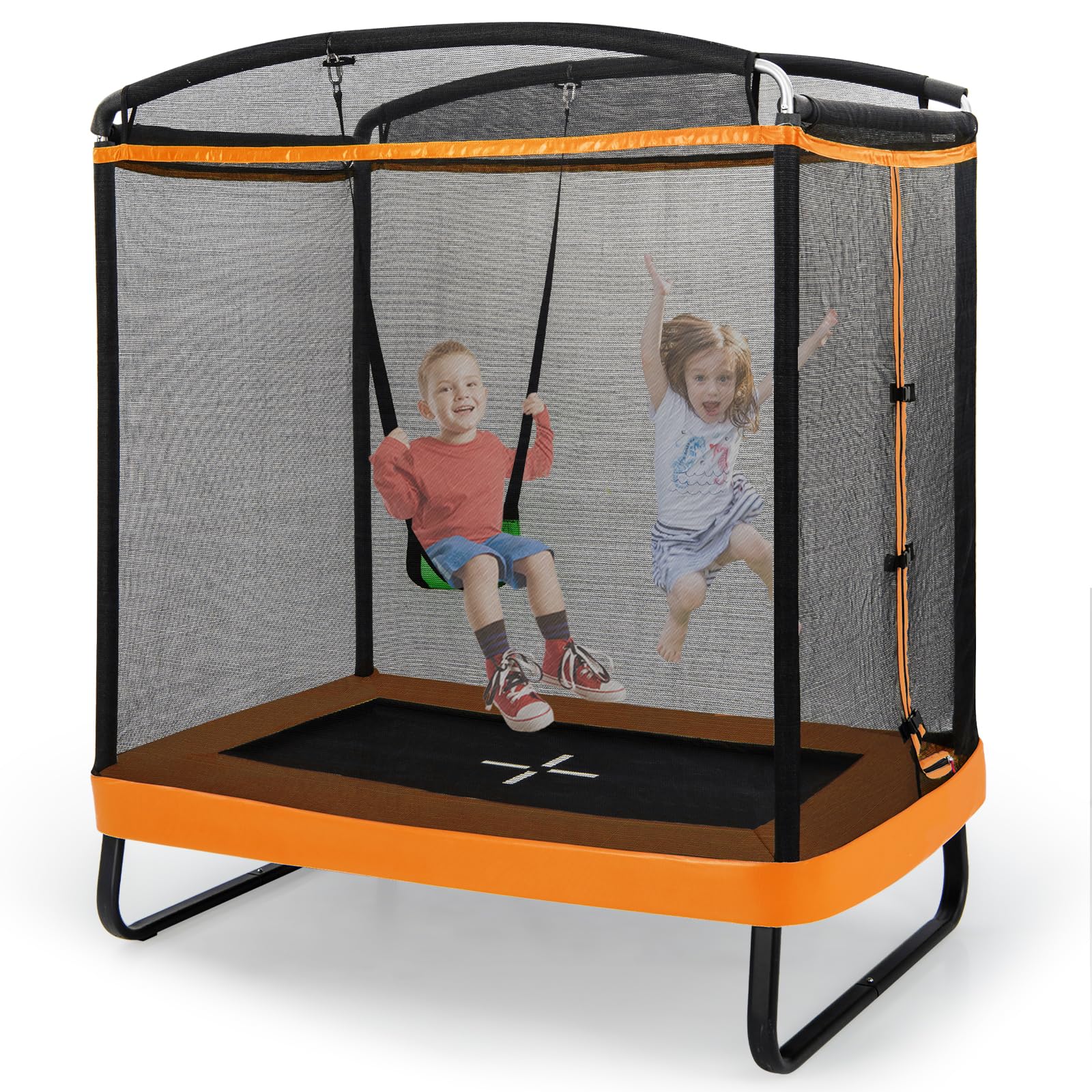 Altalene In Metallo Con Trampolino