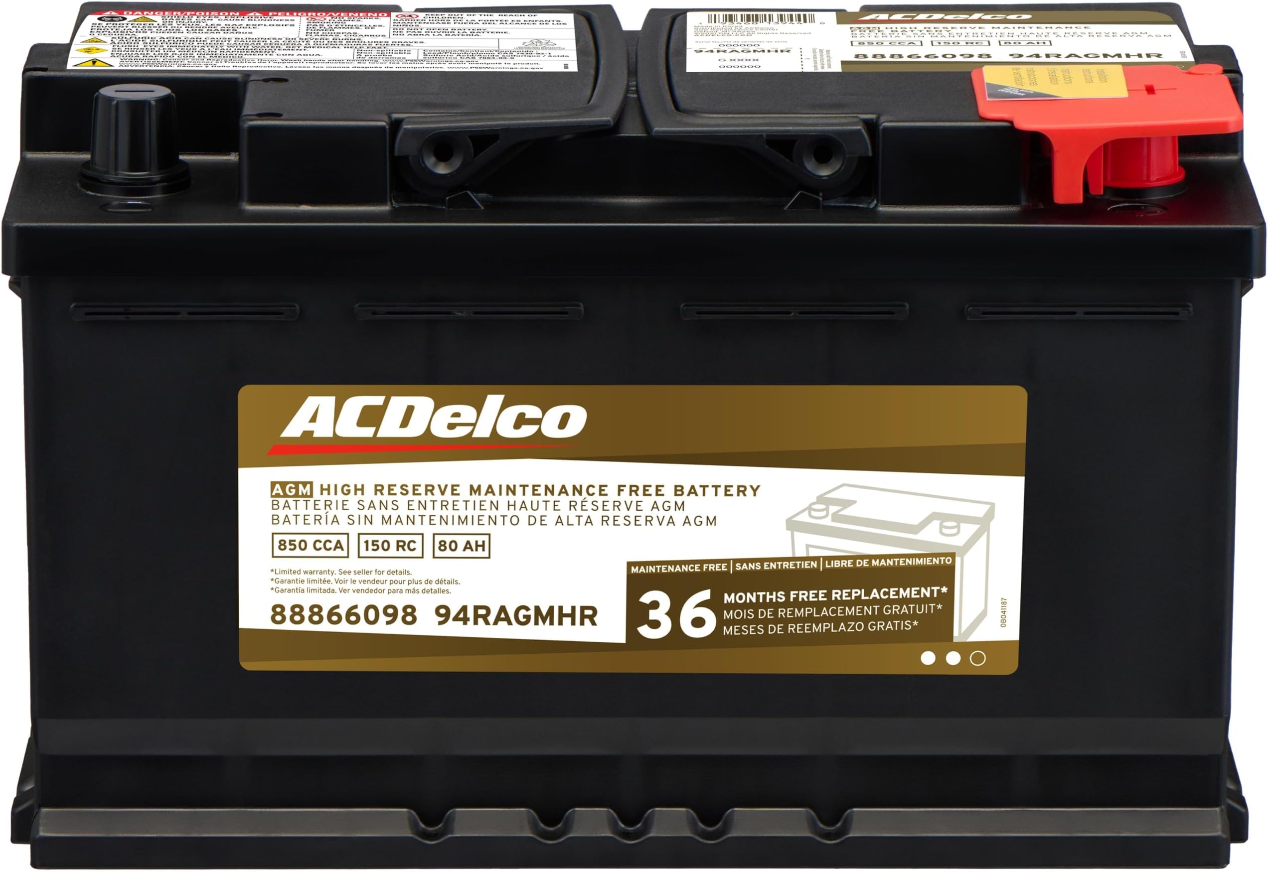 Amazon.com: ACDelco 78VPG Professional Professional Gold BCI Group 78 Battery : Automotive