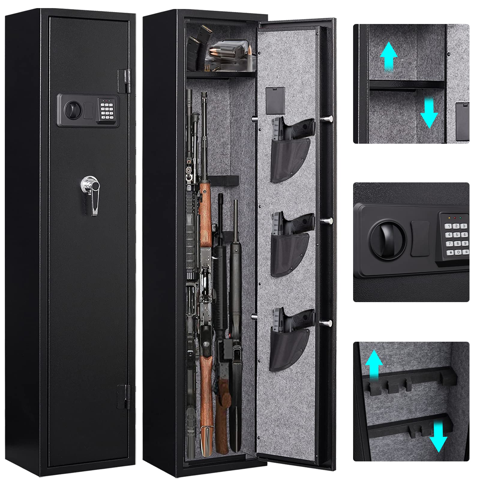 Buy Fandon 6-5 Safe, Safes for Home and Pistols,Quick Access Safe ...
