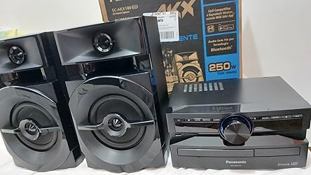Mini System Panasonic 250W RMS Preto SC-AKX100LBK | Amazon.com.br