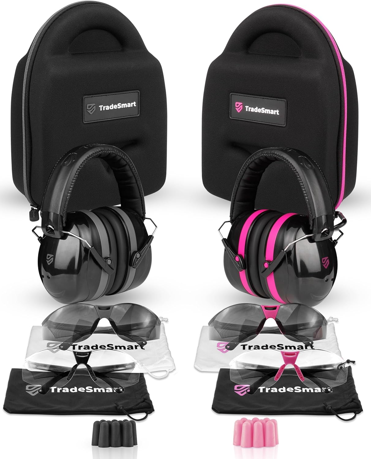 Amazon.com: TradeSmart Gun Range Protection Duo Kit - Pink and Grey ...