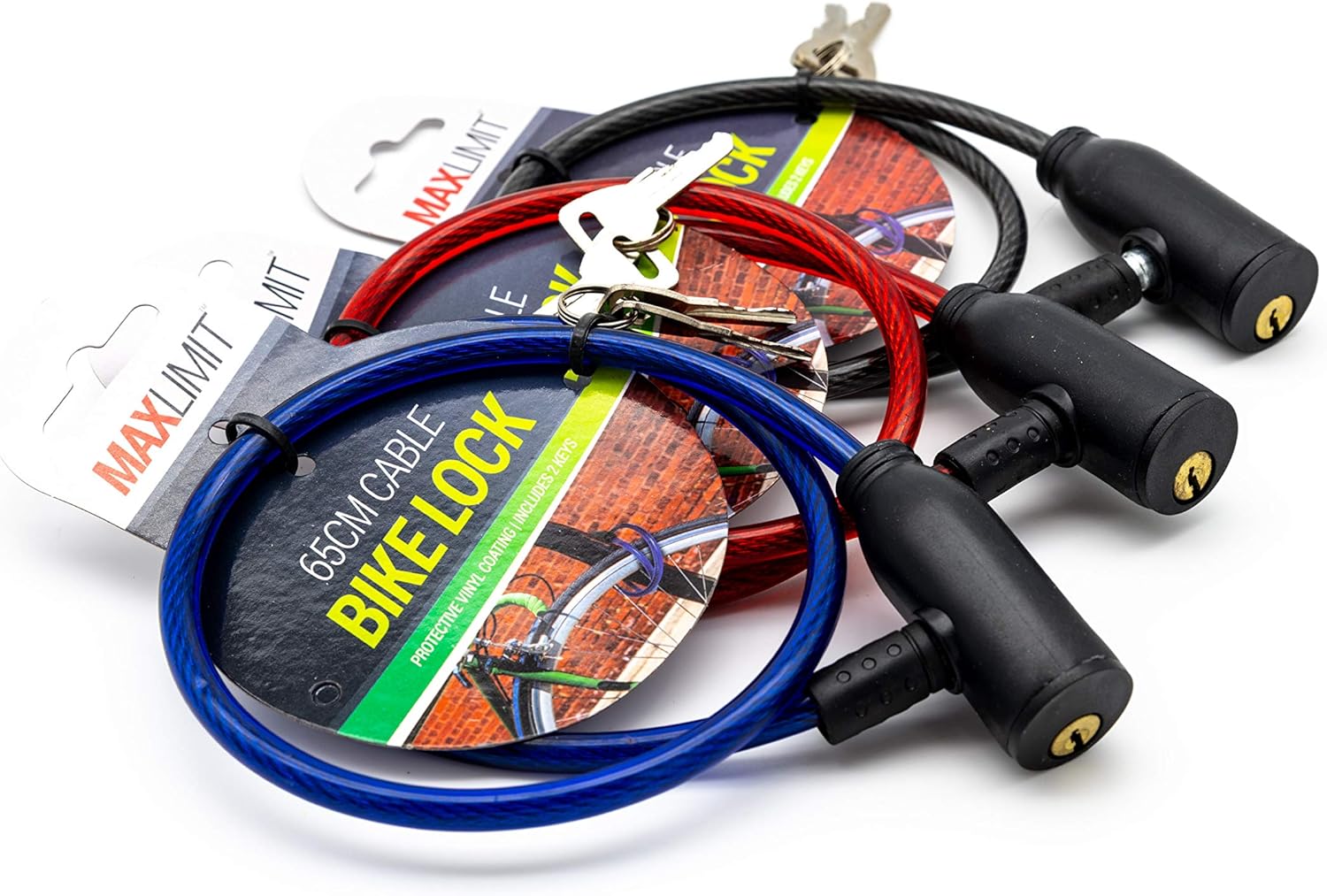 65CM Cable Bike Lock (Blue) - BigaMart