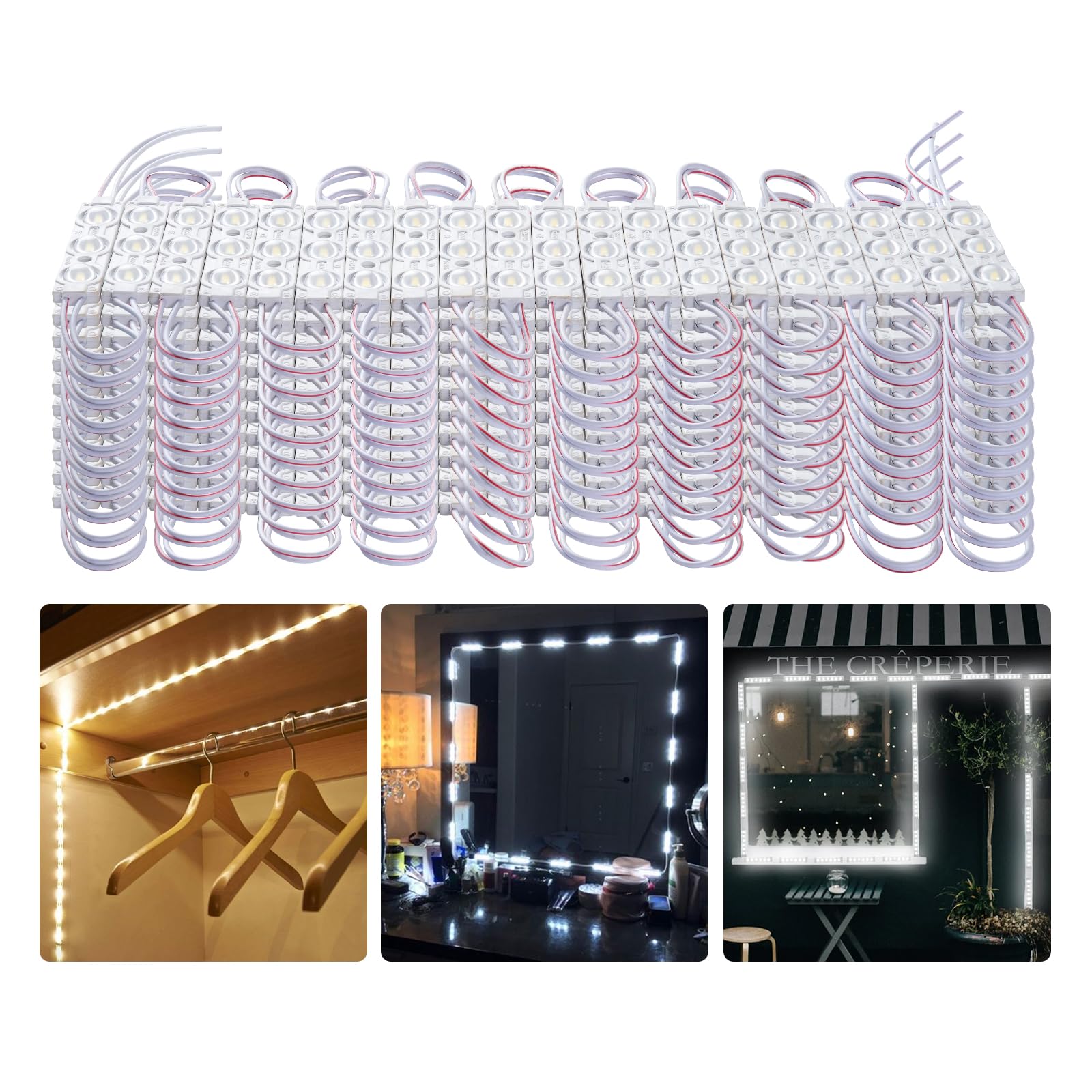 Amazon.com: VEVOR LED Storefront Lights, LED Module Lights, 200pcs 12V ...