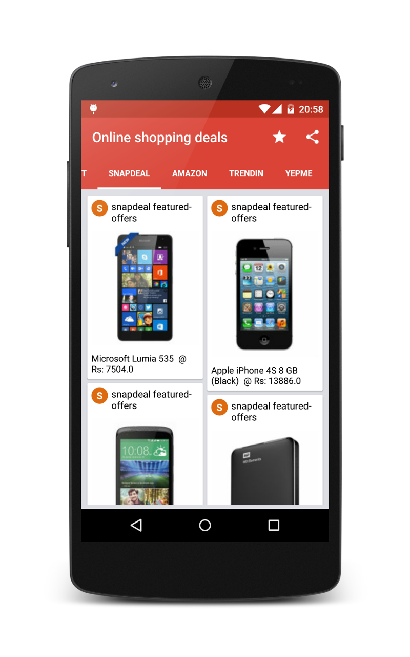 Online shopping deals (India) - App on the Amazon Appstore
