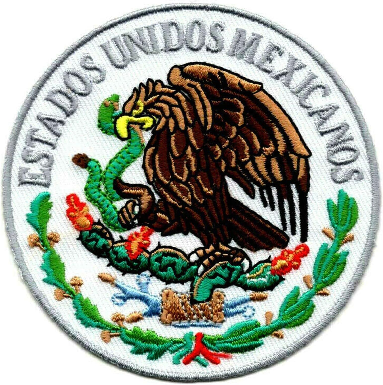 AI-NEEL 2 Pcs Bandera de México Personalizada Parche Bordado Etiqueta ...