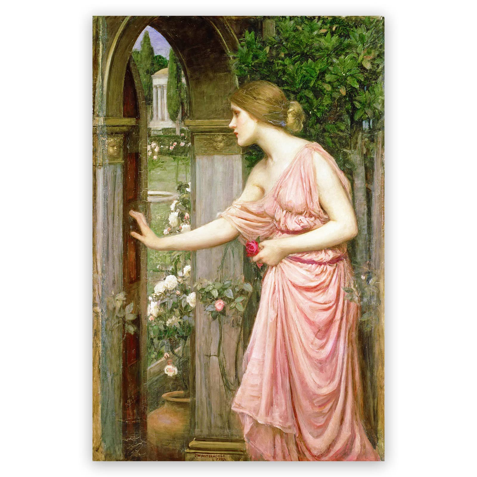 Amazon.com: KWAY John Waterhouse Canvas Wall Art - Psyche entering ...