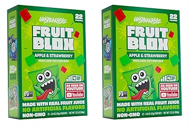 Amazon.com: Good Times Fulfillment Fruit Blox - Apple & Strawberry Gummy Snacks - 2-Pack. Plus ...