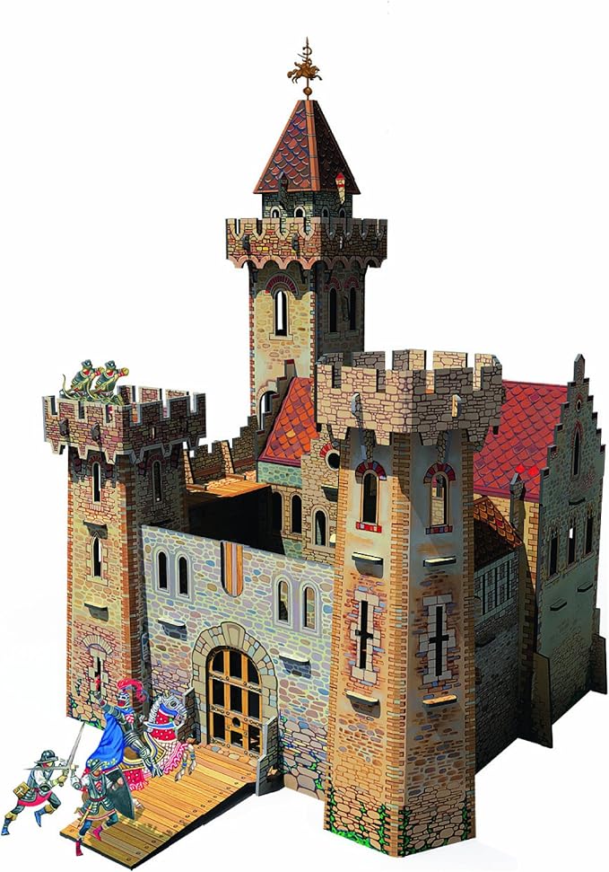 Clever Paper Knight's Castle with Figures : Toys & Games
