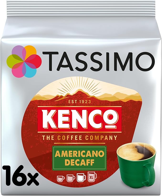 Tassimo Kenco Decaffeinated Coffee Pods, 16x6.5g : Amazon.co.uk: Grocery