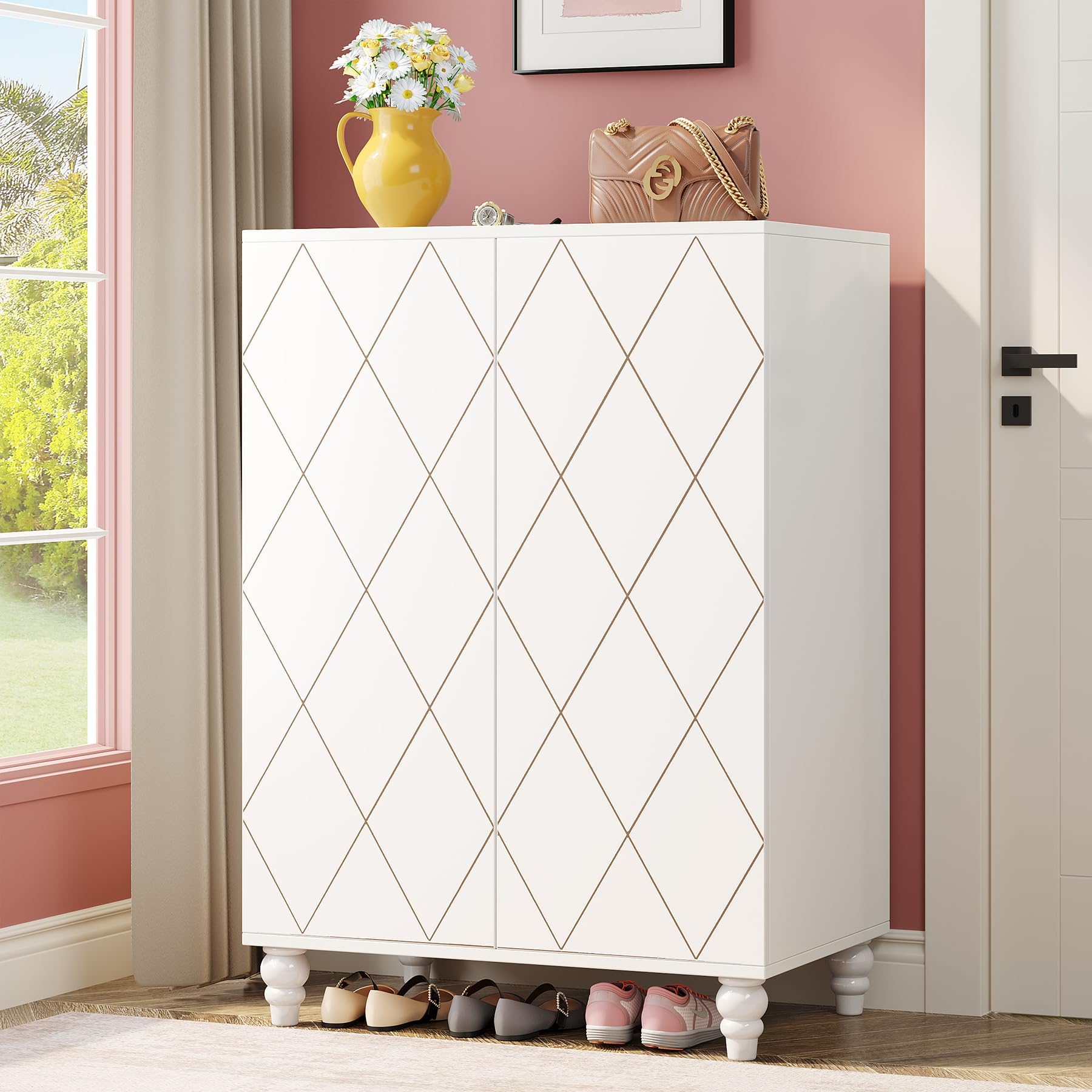 Amazon.com: TRIBESIGNS WAY TO ORIGIN Shoe Cabinet, 20 Pairs Modern Shoe ...