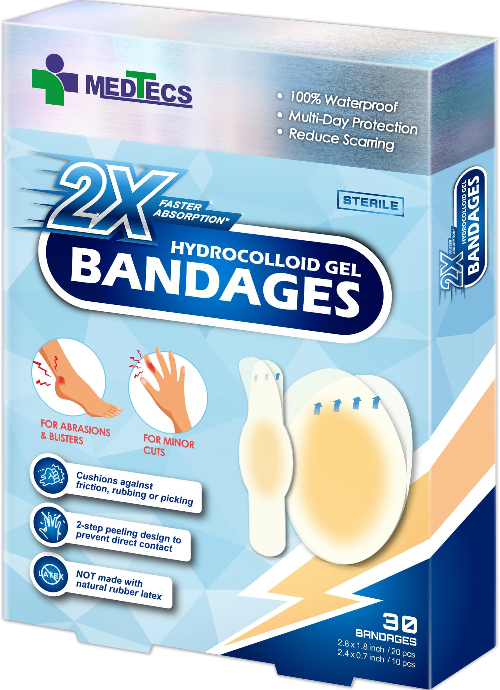 Amazon.com: Band-Aid Brand Adhesive Bandages, Advanced Healing Blister ...