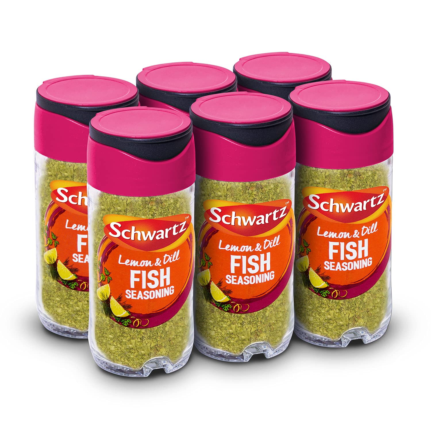 Schwartz Lemon & Dill Fish Seasoning 55 G | Jar | Pack of 6 | Precisely ...