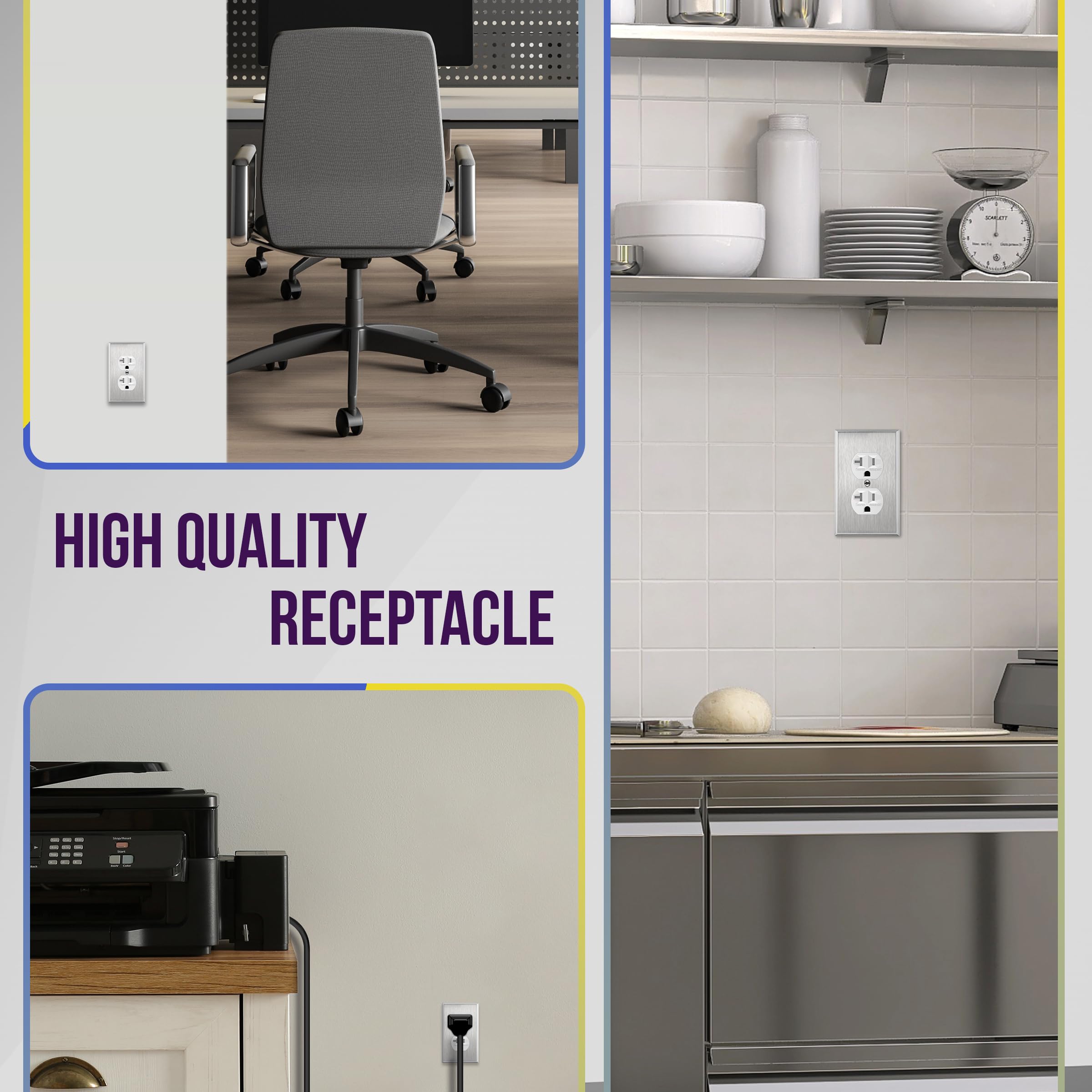 Snapklik.com : Duplex Receptacle, Tamper-Resistant, Commercial Grade ...