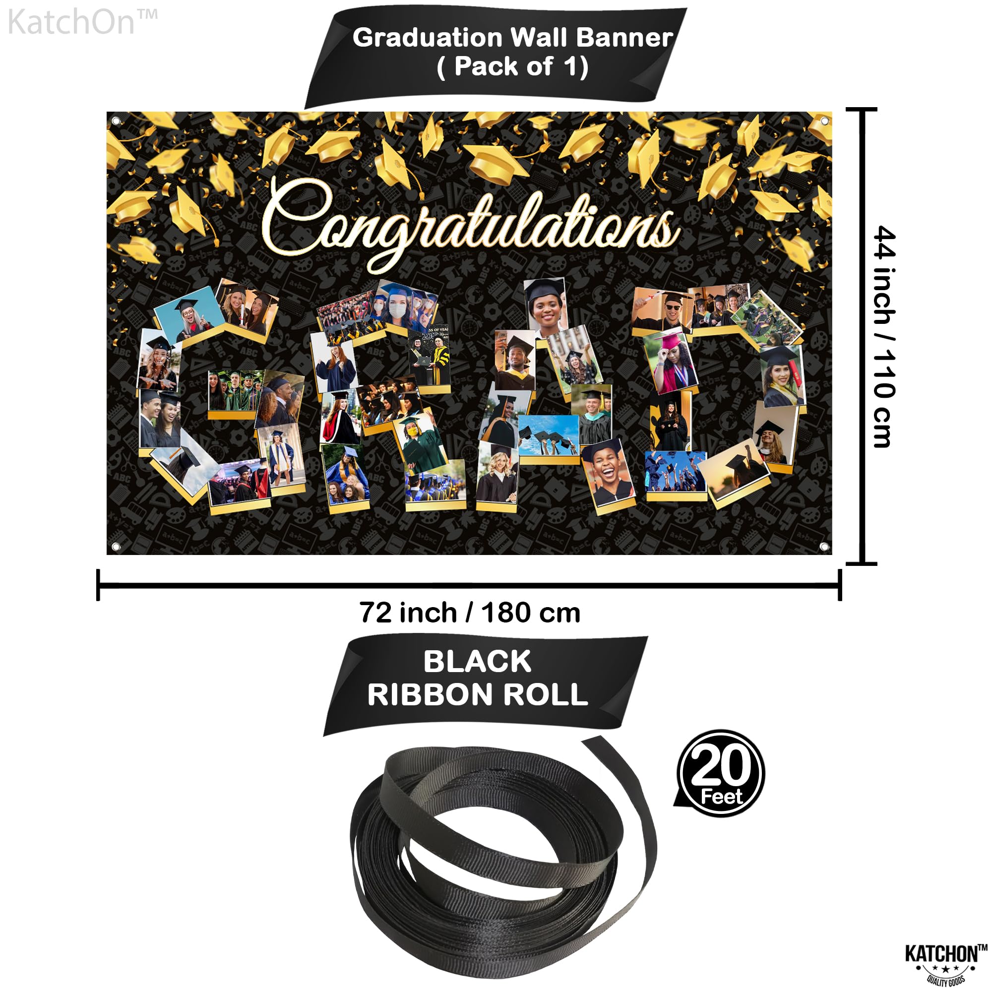 Buy KatchOn, Congratulations Graduation Photo Banner - Xtralarge, 72x44 ...