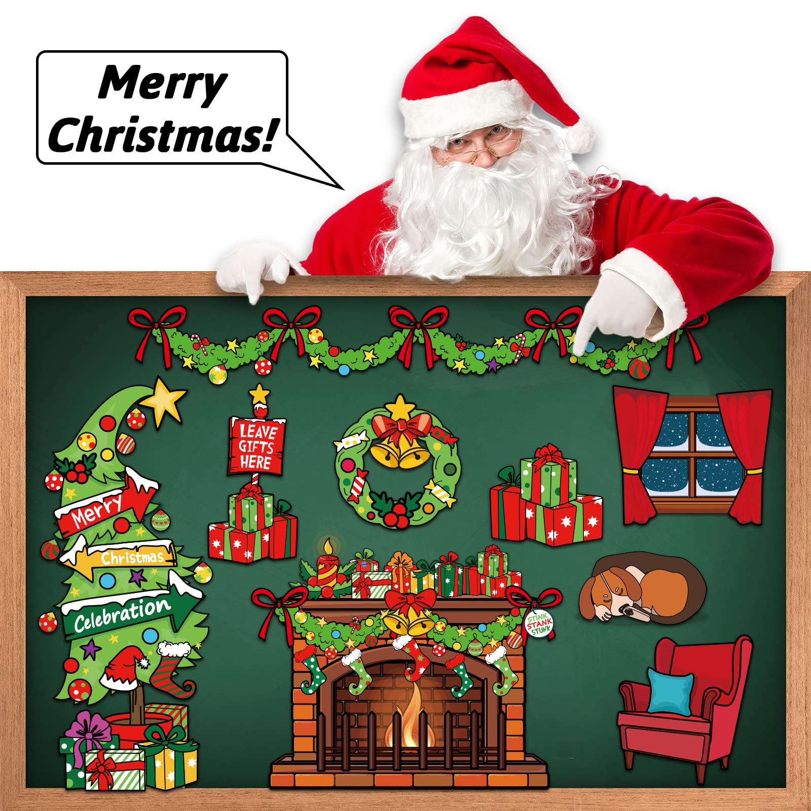 Snapklik.com : Christmas Bulletin Board Decorations Christmas Tree ...