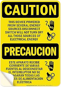 Amazon.com : Caution This Device Powered From Several Energy Sources ...