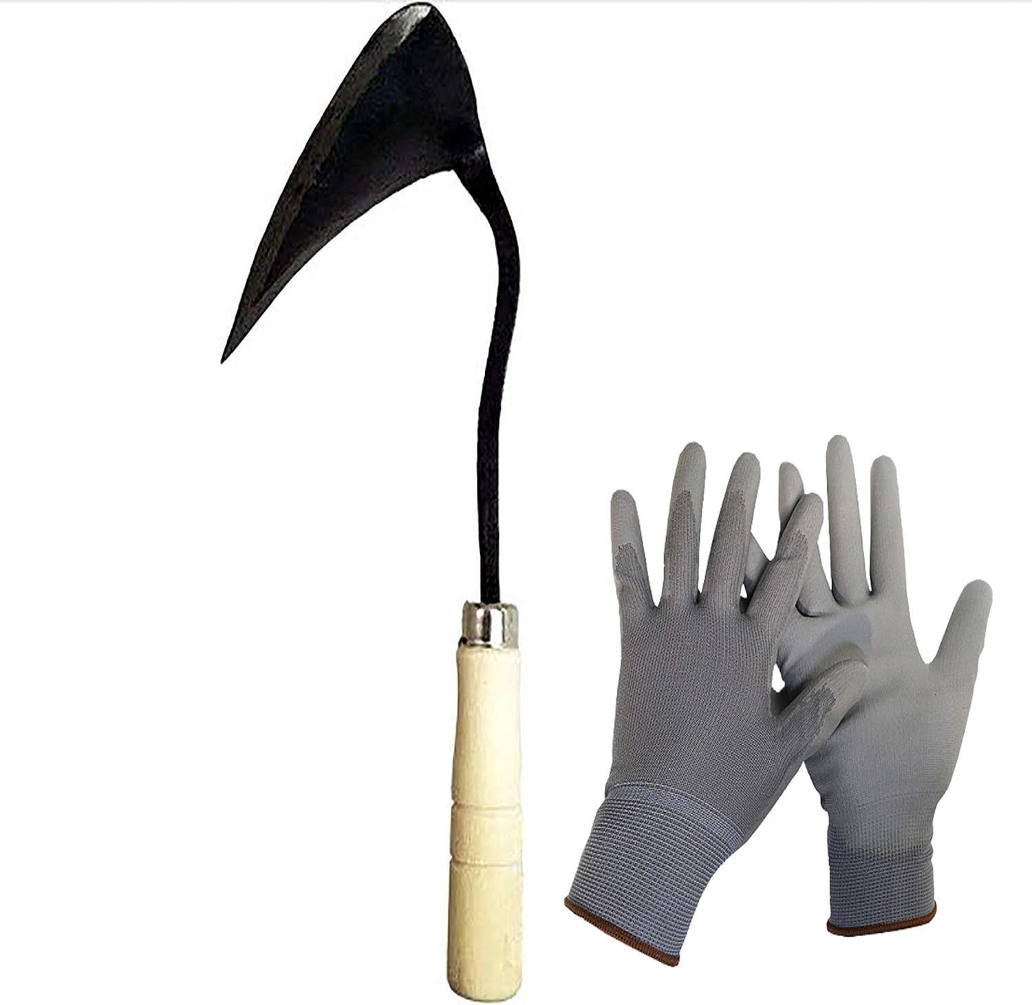 Amazon.com : Homi Korean Hand Plow Hoe Garden Tool. Traditional Short ...