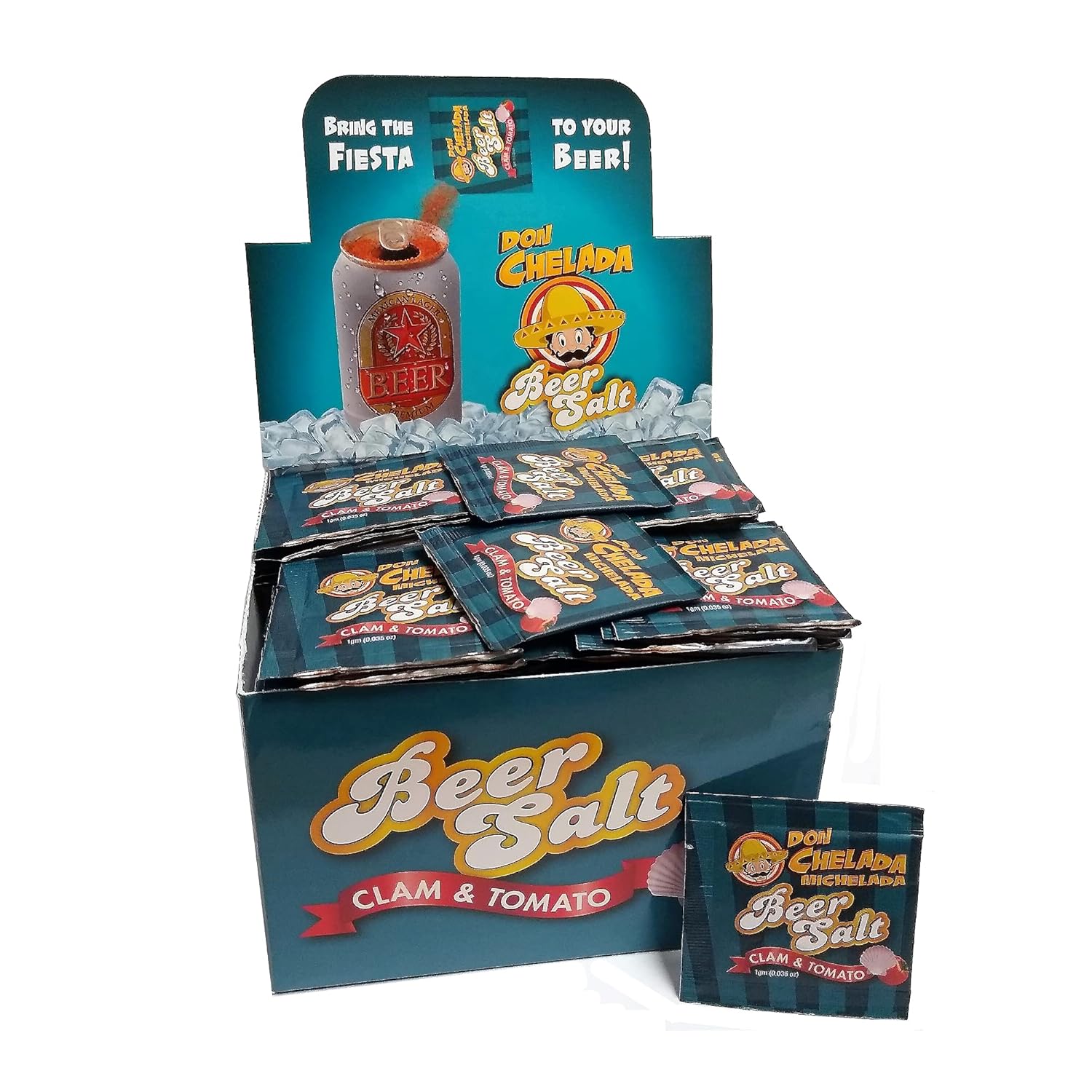 Amazon.com : Don Chelada Beer Salt, Clam & Tomato, 1g, 200 Packets ...