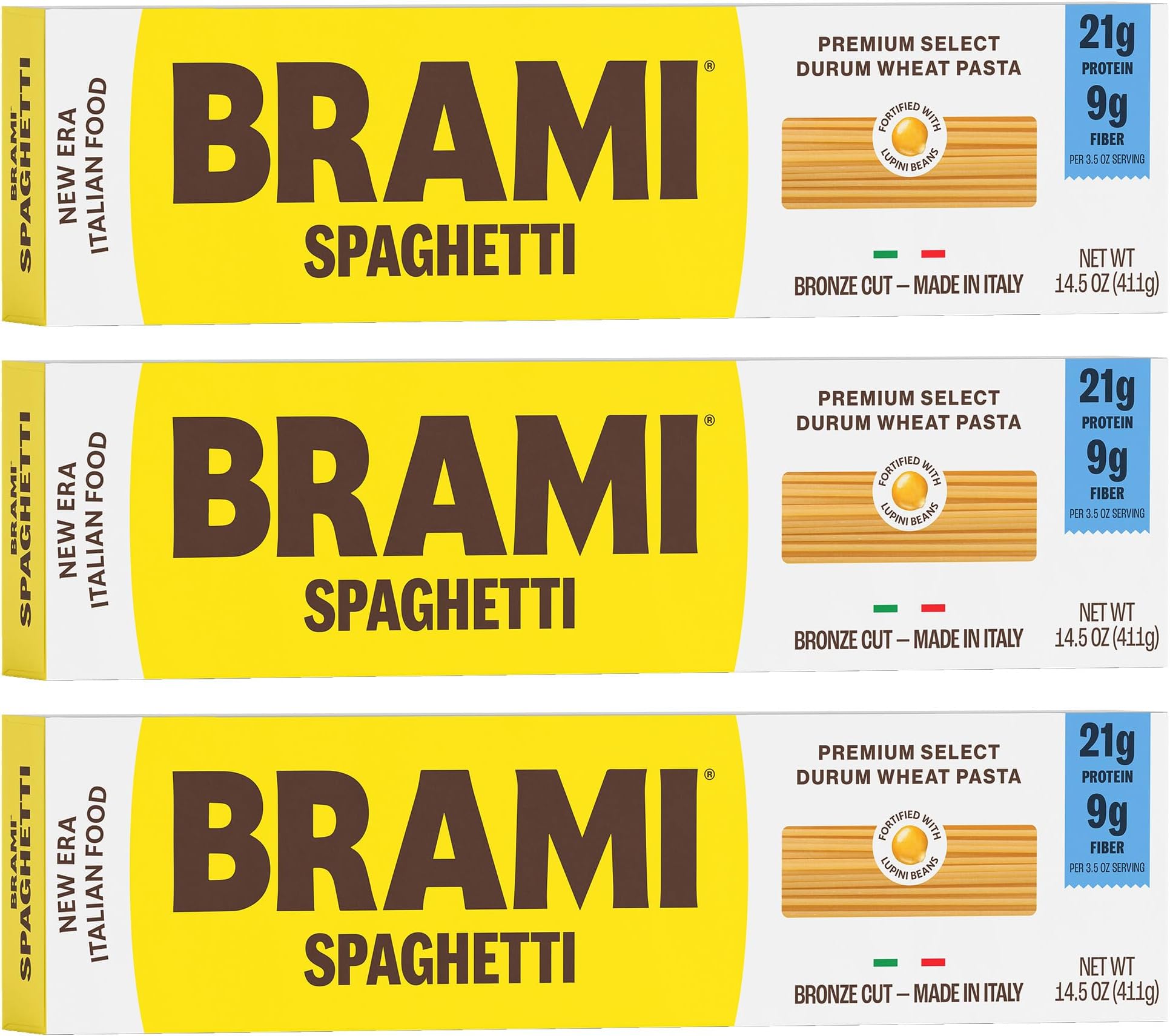 Amazon.com : Brami Italian Protein Pasta, Spaghetti | Low Carb | High ...
