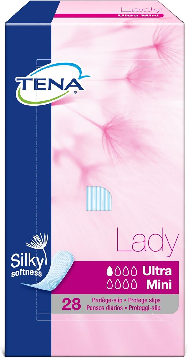 Tena SCAHP761130 Lady Ultra Mini Slipeinlagen, 28 Stück, 2 Sets ...