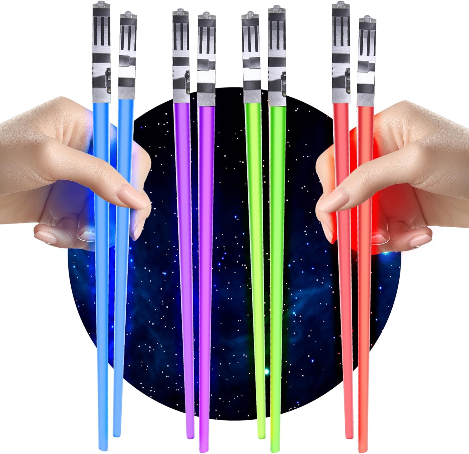 Amazon.com: Lightsaber Chopsticks Light Up - LED Glowing Light Saber ...