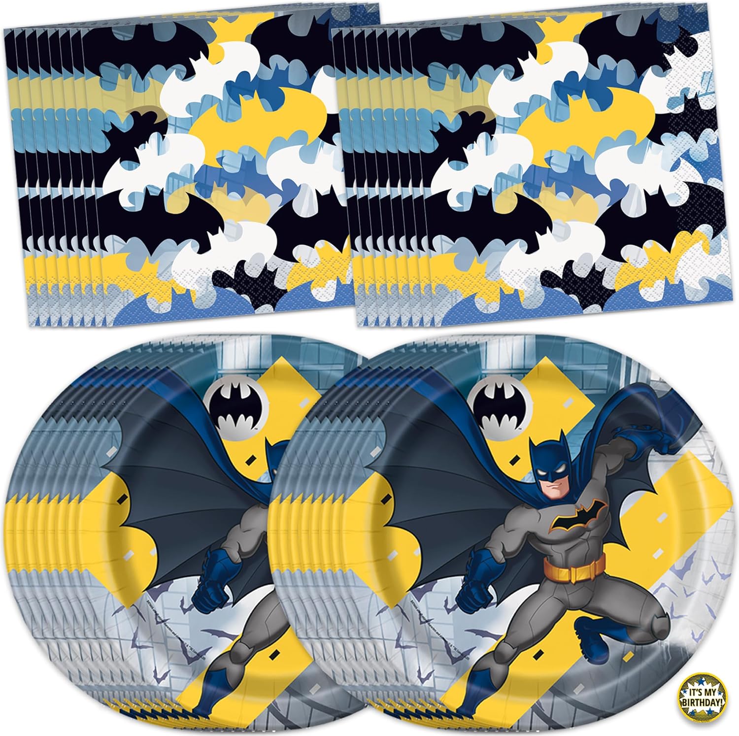 Amazon.com: Batman Plates and Napkins for 16 | Batman Birthday ...