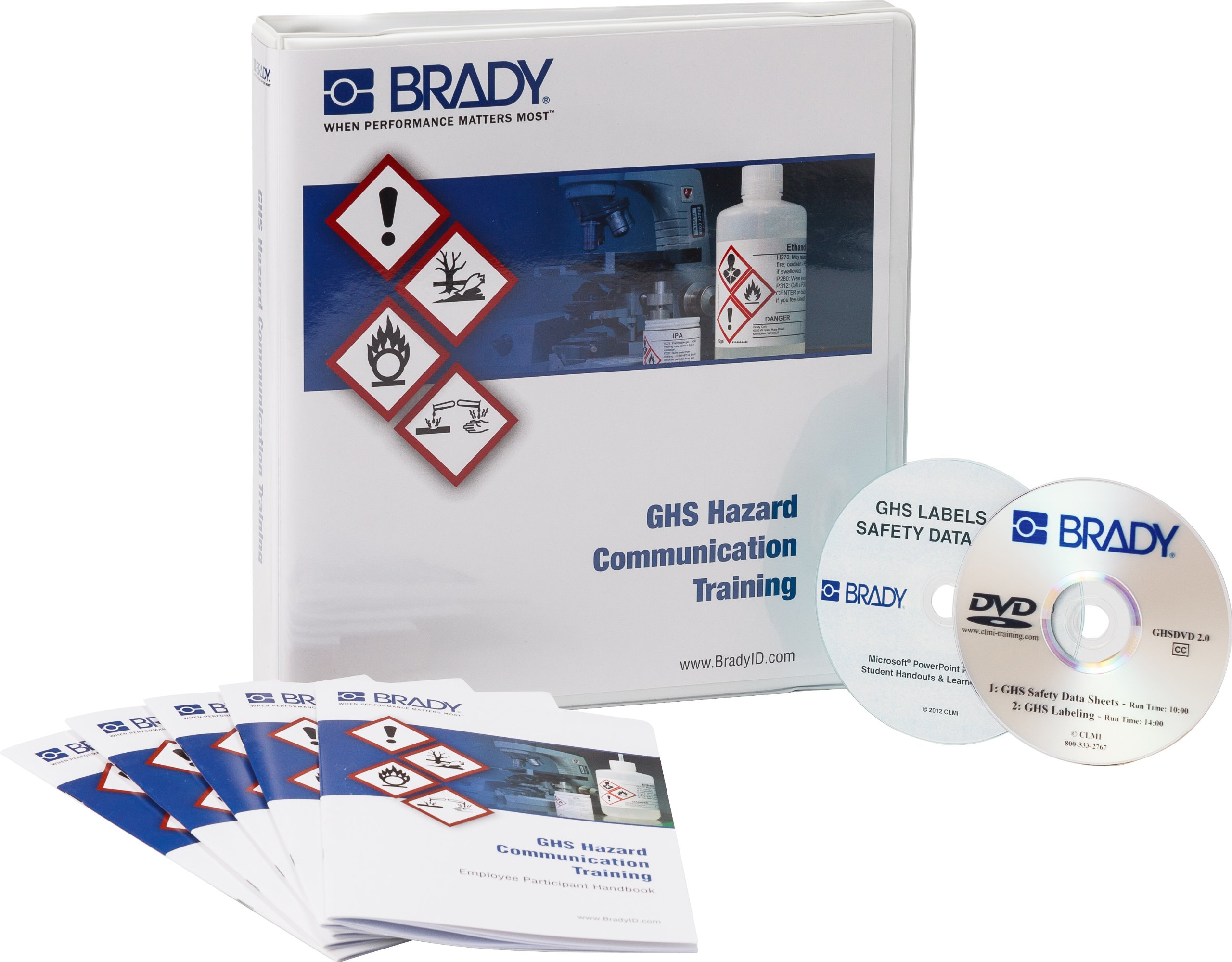 Brady 132428 GHS HazCom Training Program Kit: Industrial Safety ...