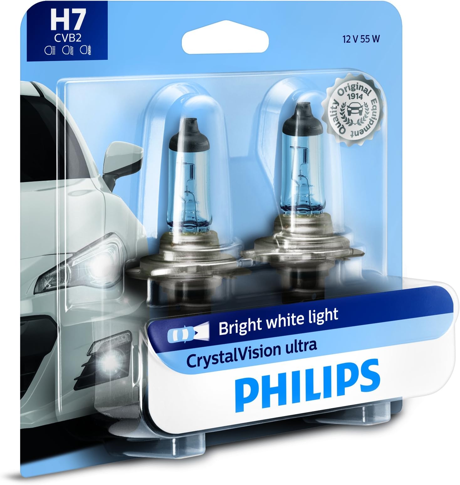 Bevinsee Faros LED H7 70W 10000LM Súper Brillante 6000K Blanca ...